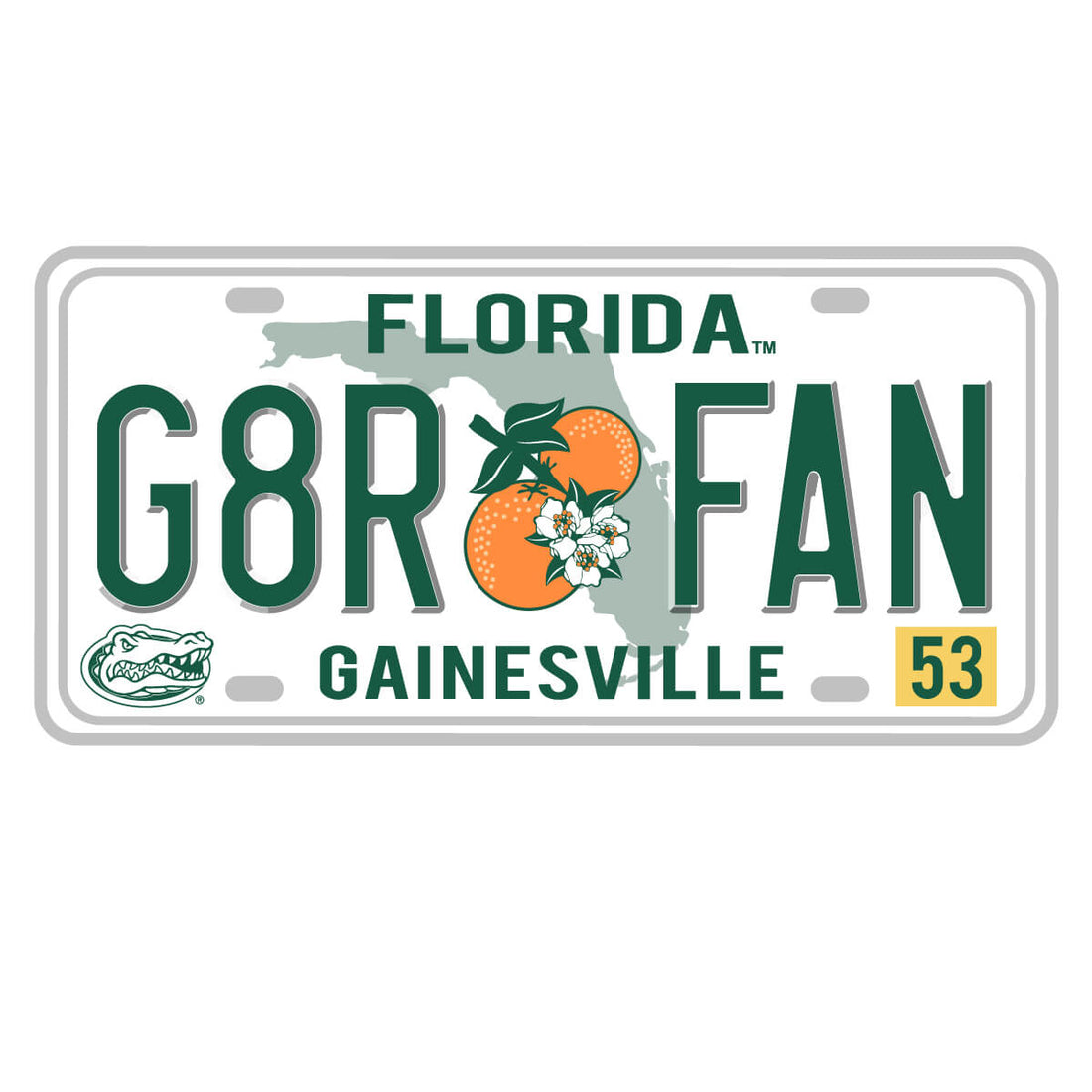 Florida Gators Florida License Plate Decal – FloGrown