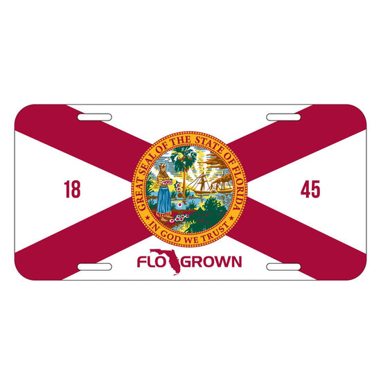 Florida Flag License Plate – FloGrown
