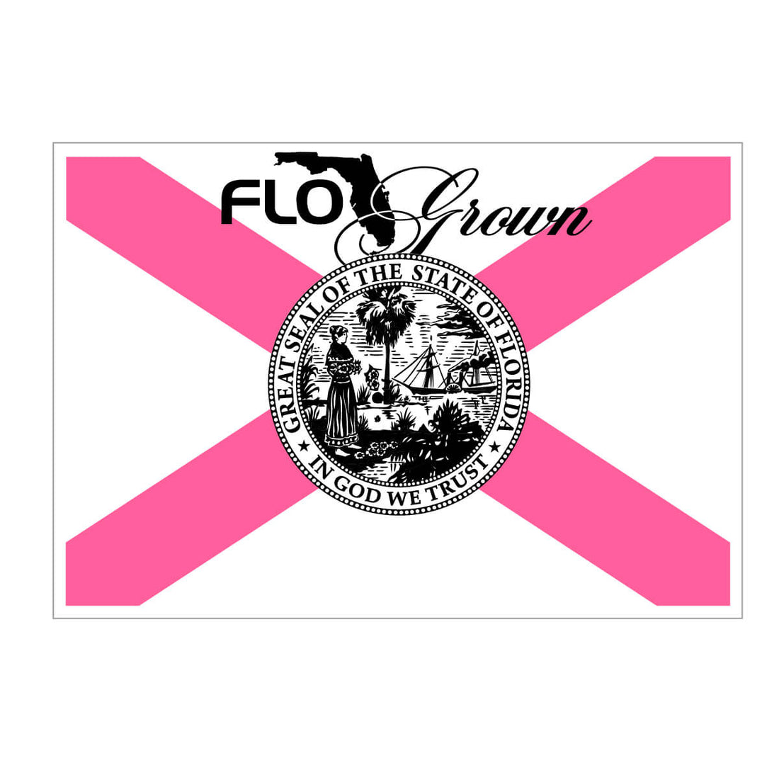 Pink Flag Decal – FloGrown